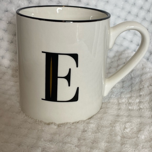 Threshold | Dining | Threshold Letter E Stoneware Coffee Mug Cup | Poshmark